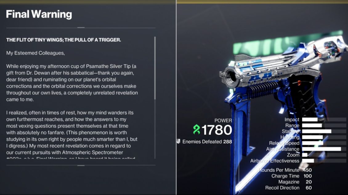 Destiny 2: Lightfall | How to get Final Warning | GodisaGeek.com