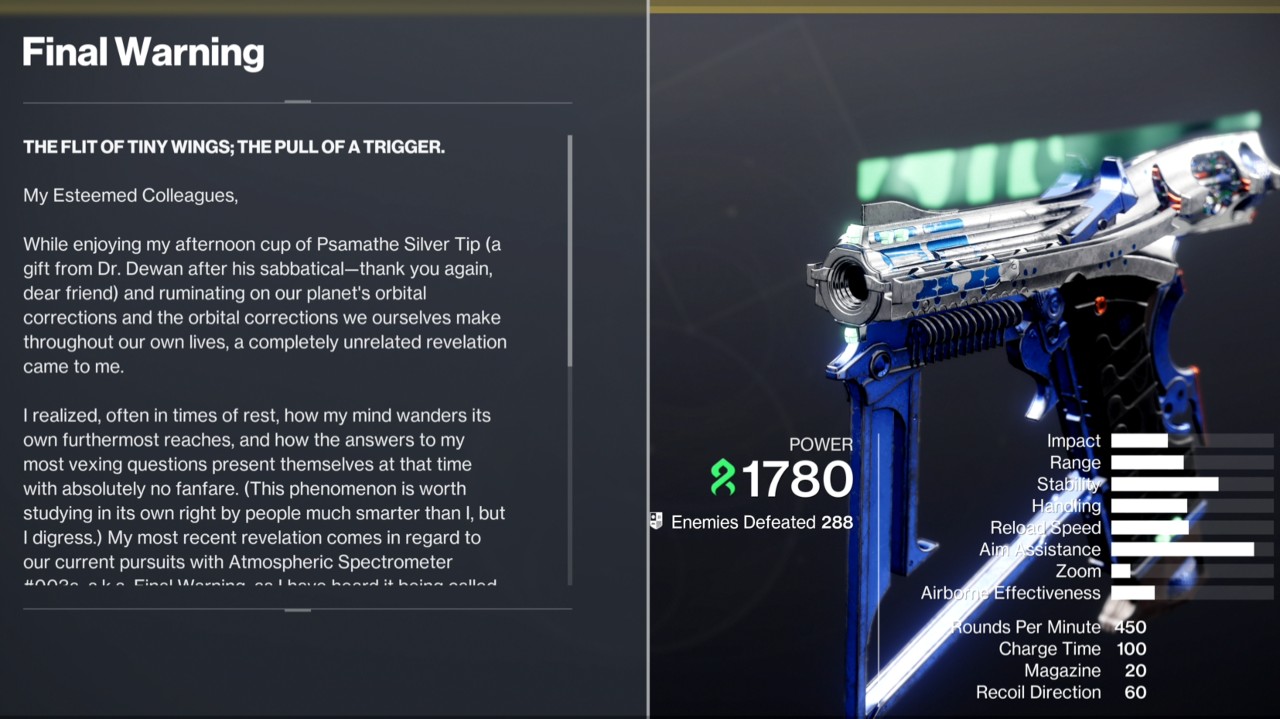 Destiny 2: Lightfall | How to get Final Warning | GodisaGeek.com