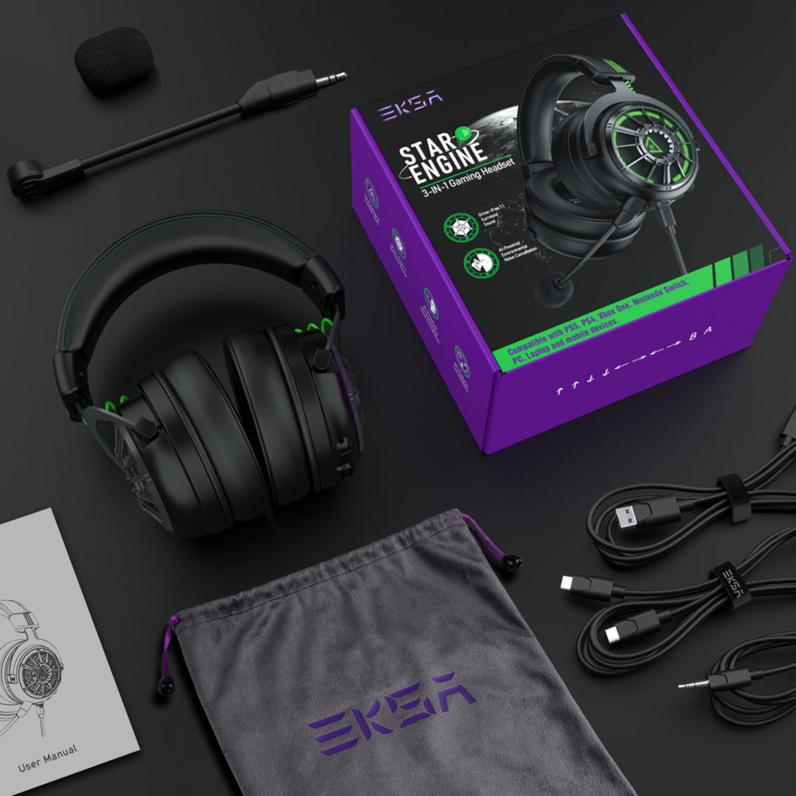 EKSA Star Engine E5000 Pro gaming headset review | GodisaGeek.com