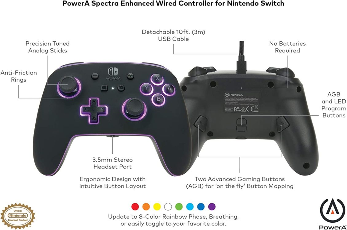 PowerA Spectra Enhanced Wired Controller review | GodisaGeek.com