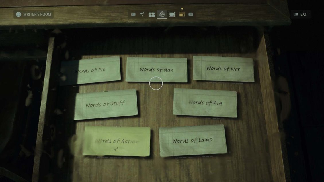 Alan Wake 2 words of power locations | How to upgrade Alan | GodisaGeek.com