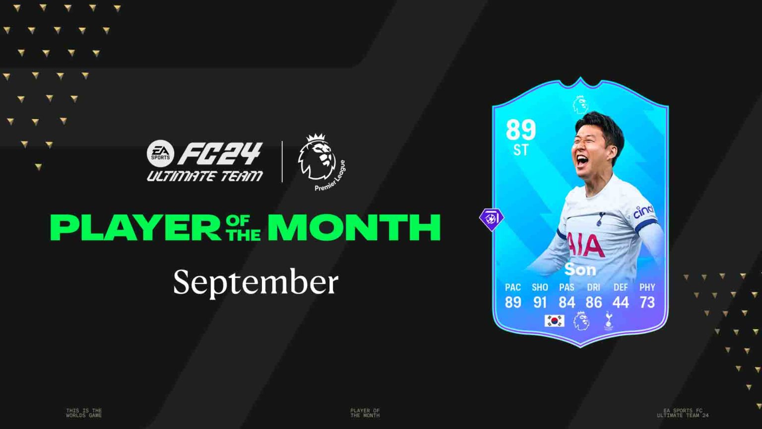 EA Sports FC Premier League player of the month for September is Son ...