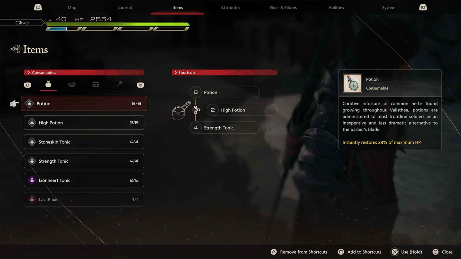 Final Fantasy 16 potions guide | How to hold more items | GodisaGeek.com