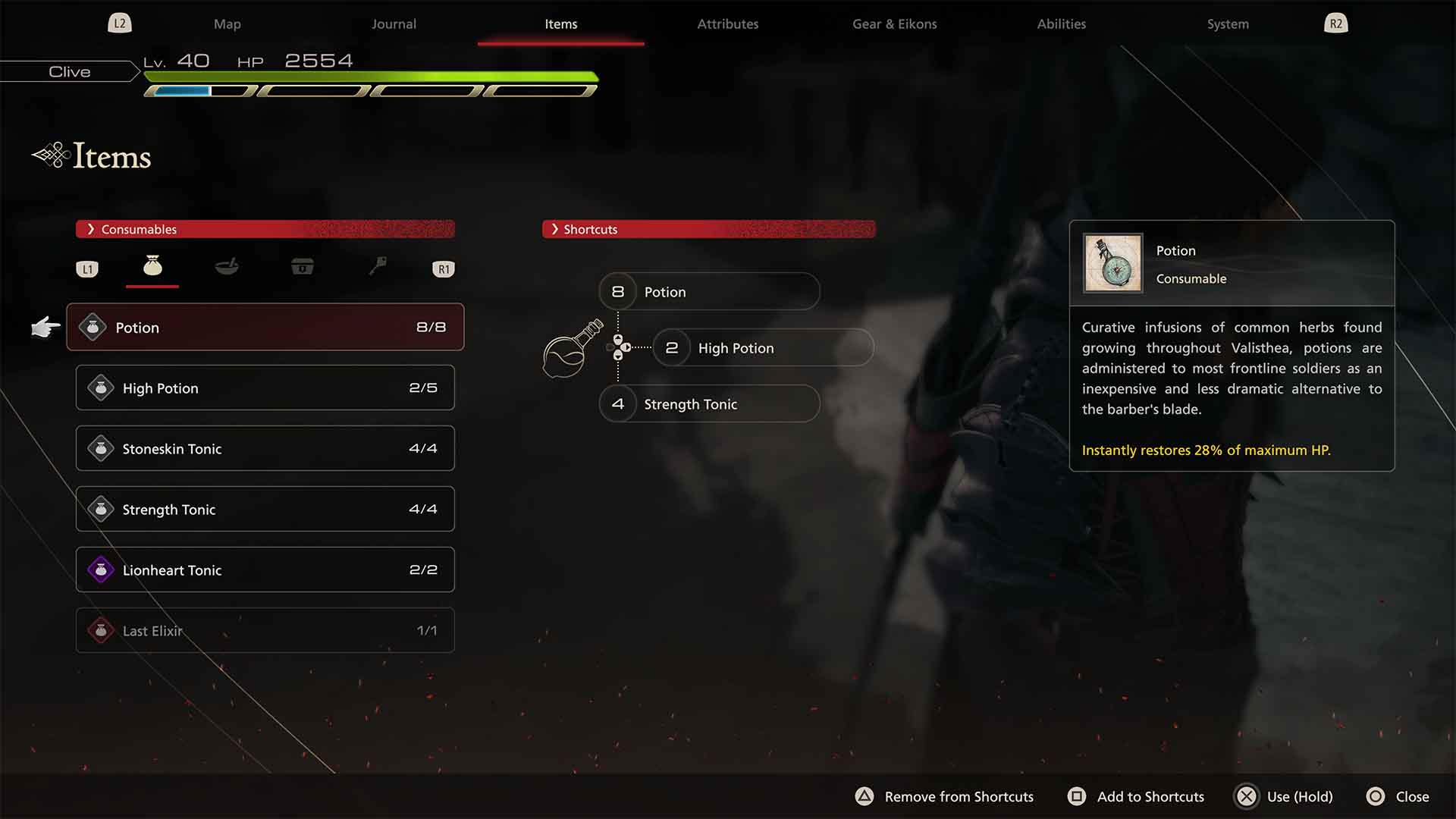 Final Fantasy 16 potions guide | How to hold more items | GodisaGeek.com