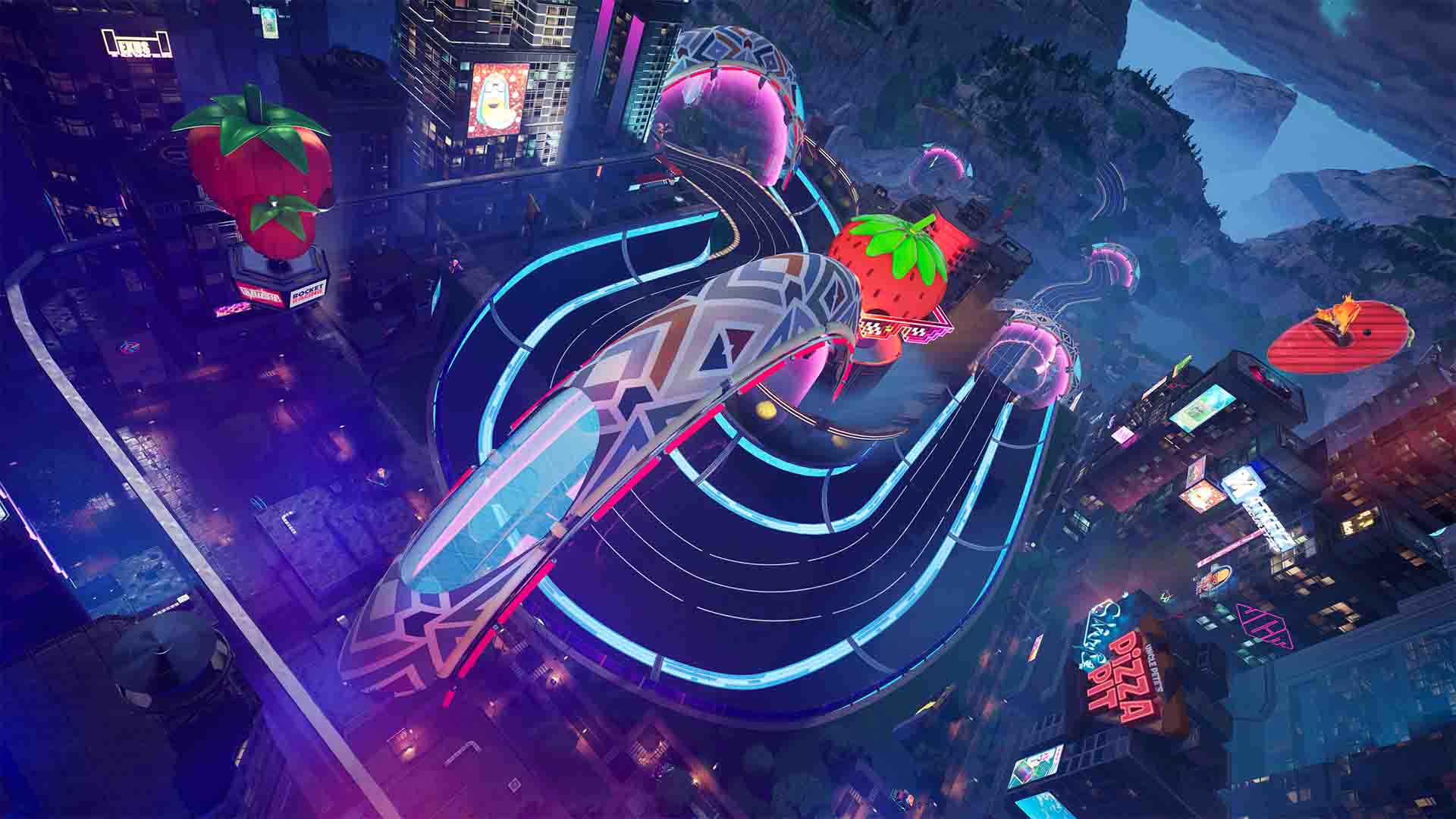 Fortnite Rocket Racing gets new Neon Rush update | GodisaGeek.com