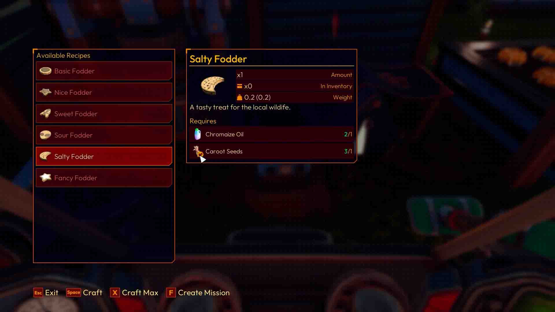 Lightyear Frontier | How to craft Salty Fodder | GodisaGeek.com