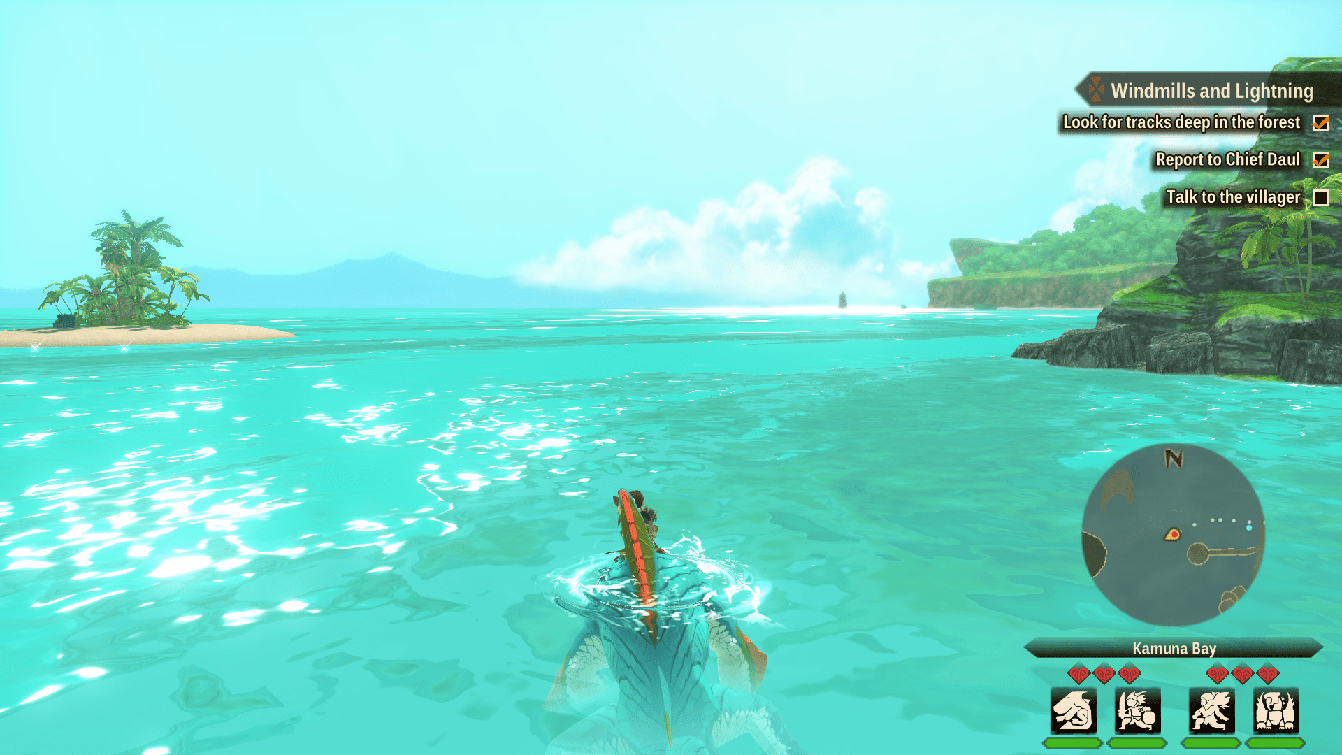 Monster Hunter Stories 2 | How to swim | GodisaGeek.com