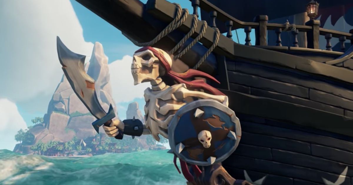 How to claim the limited time Spinal Figurehead customisation for Sea of Thieves | GodisaGeek.com