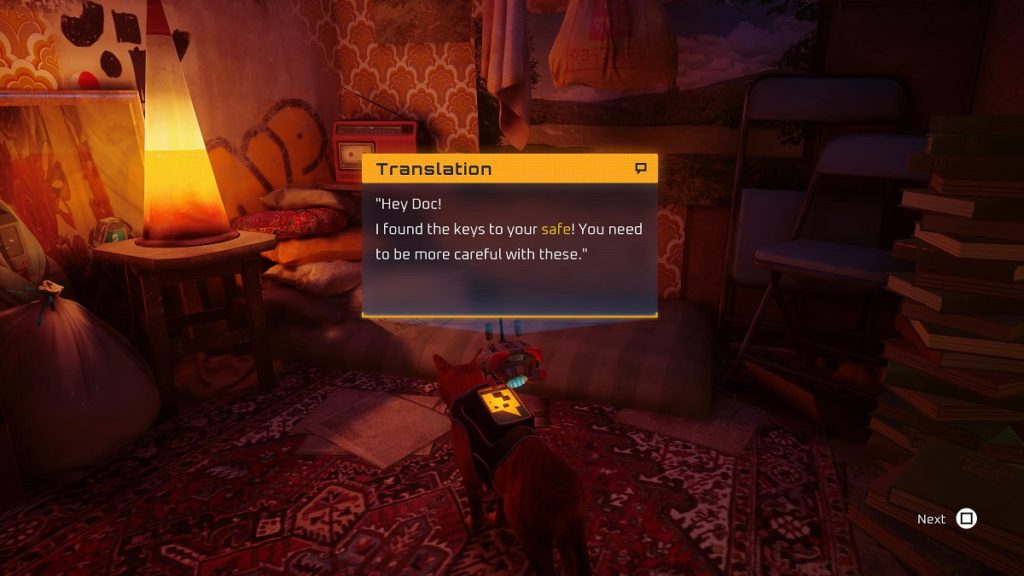 Stray | Doc's Notebook Location | GodisaGeek.com