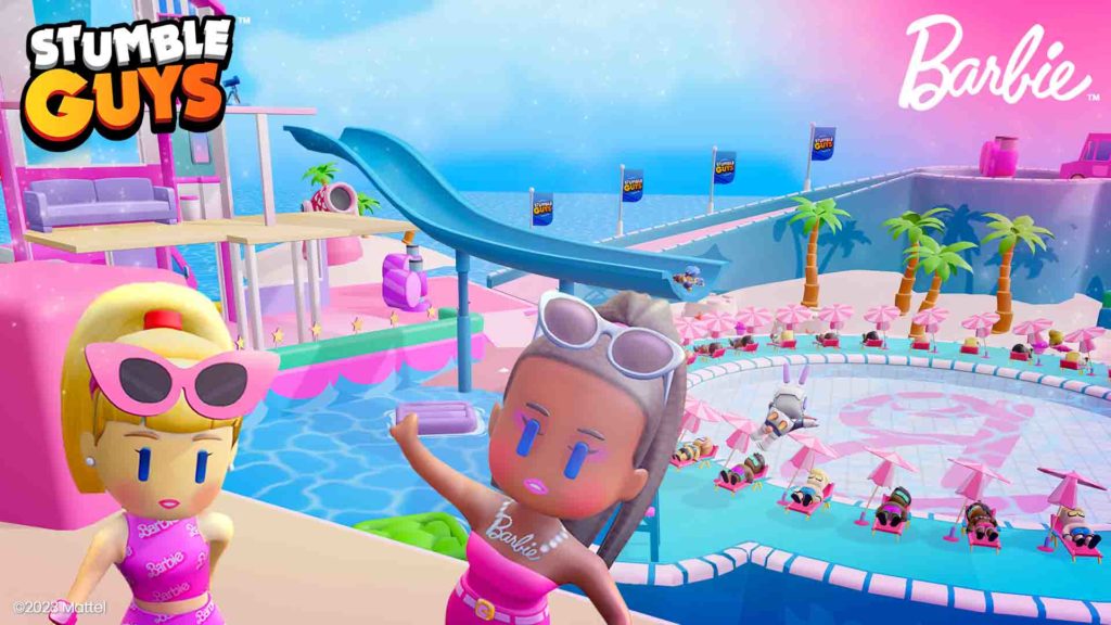 Stumble Guys is getting a Barbie Dream Dash level | GodisaGeek.com