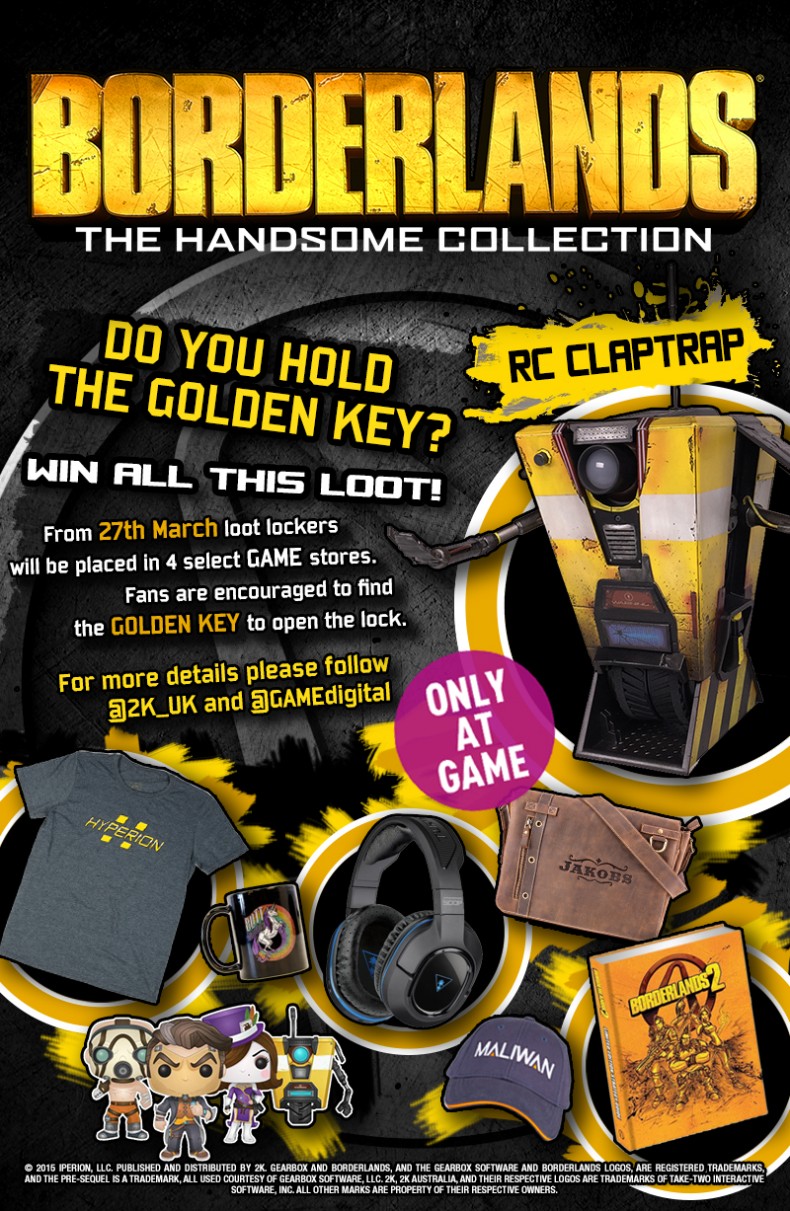 Win Borderlands: The Handsome Collection Goodies at GAME | GodisaGeek.com